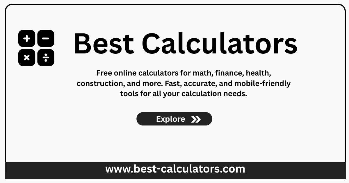 Best Calculators - 500+ Free Online Calculator Tools | Math, Finance ...